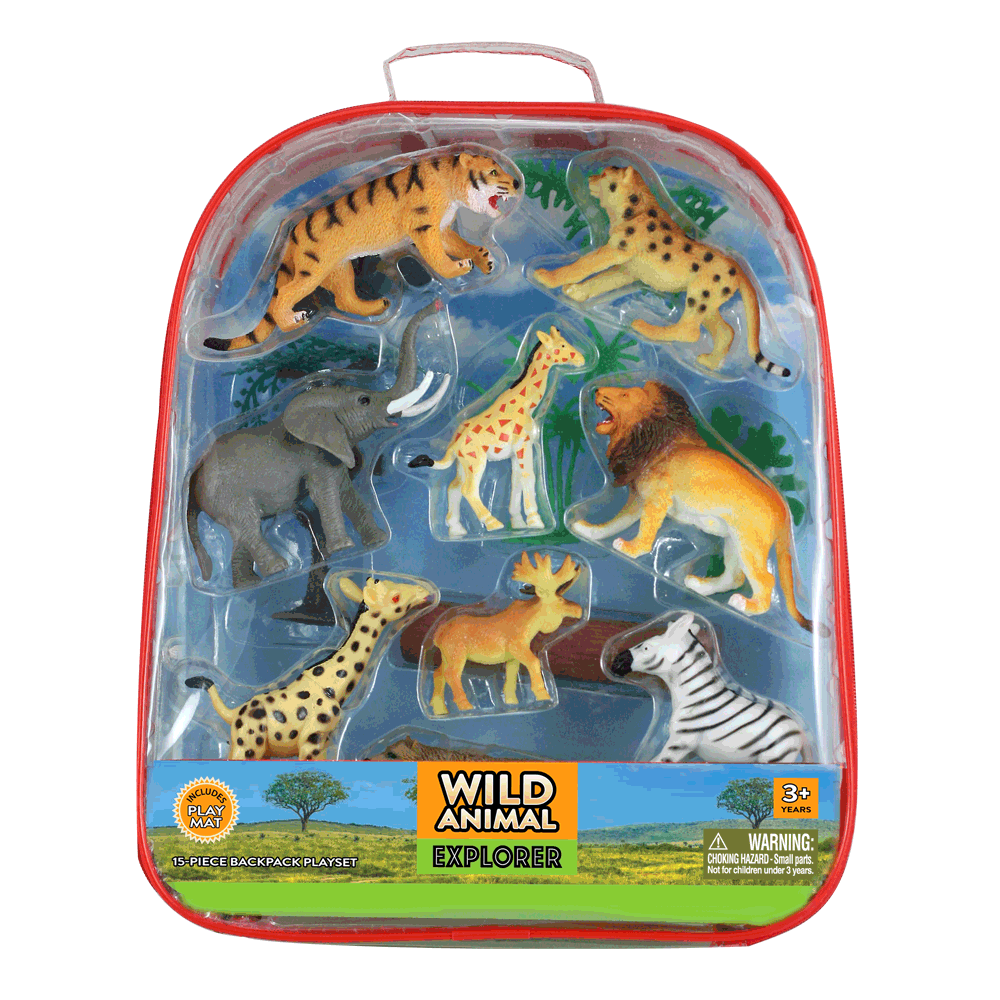 Wild Animal Explorer Toy Backpack Playset | Backpacks – MightyToy