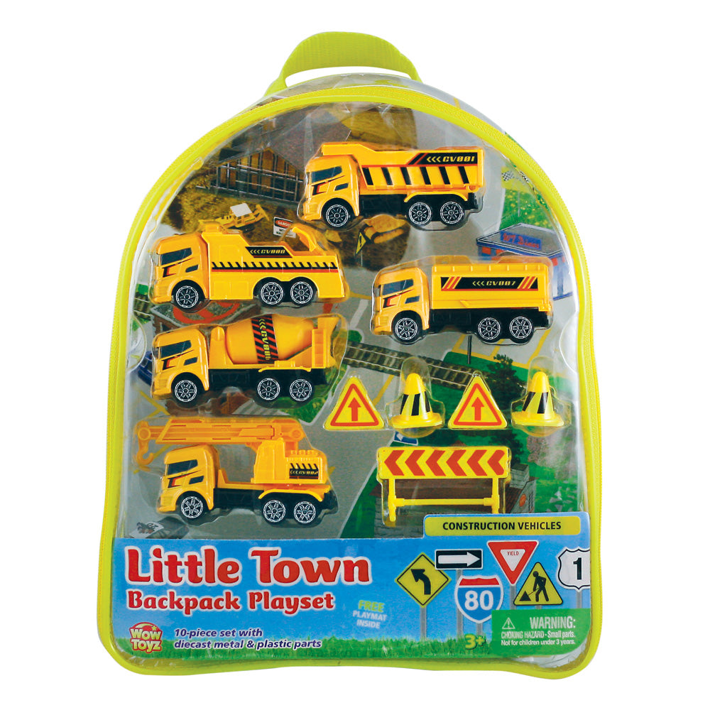 Construction Vehicles Backpack Playset – MightyToy