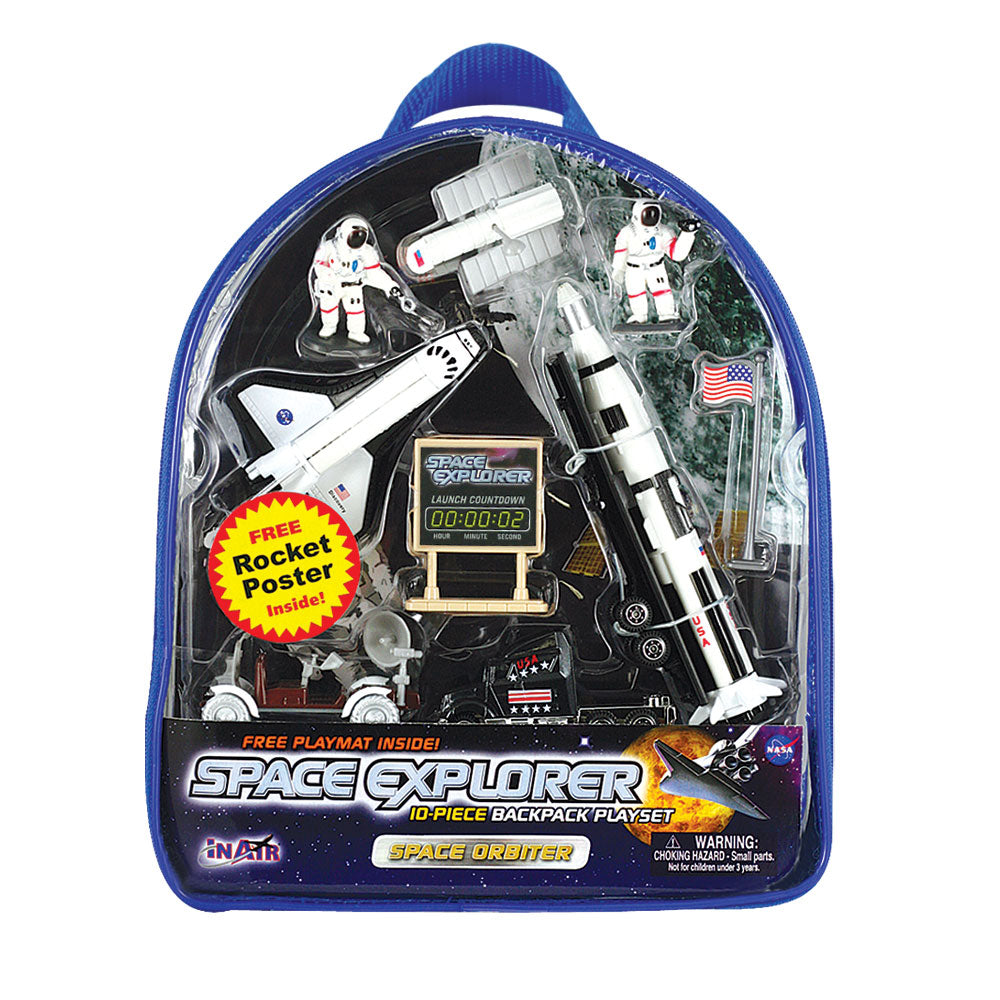 Space Explorer - Space Orbiter Backpack Playset | MightyToy