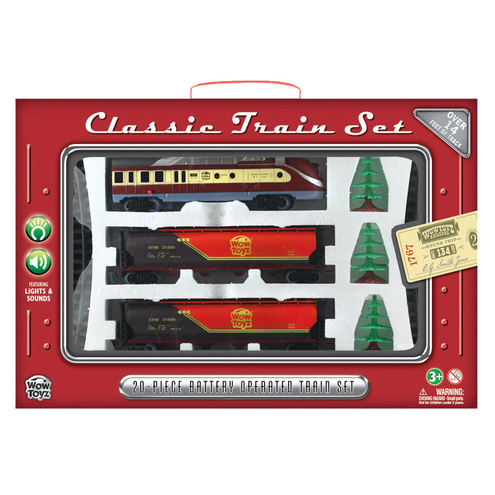 WowToyz Classic Train Set 20-piece - Diesel Engine with Tanker Cars ...